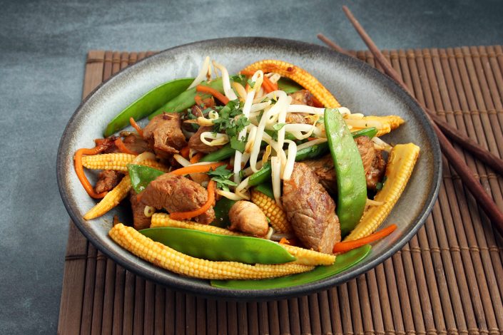 Ginger Lamb and Spring Veg Stir-fry